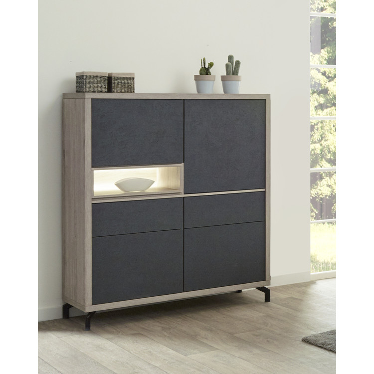 Vaisselier/argentier moderne 125 cm Jordano