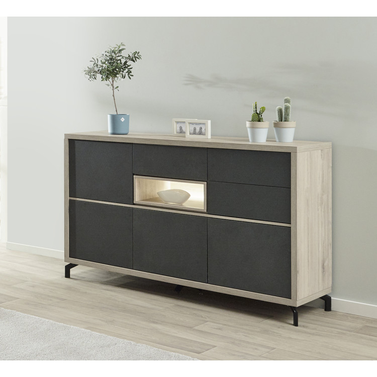 Buffet/bahut haut moderne 184 cm Jordano | Matelpro