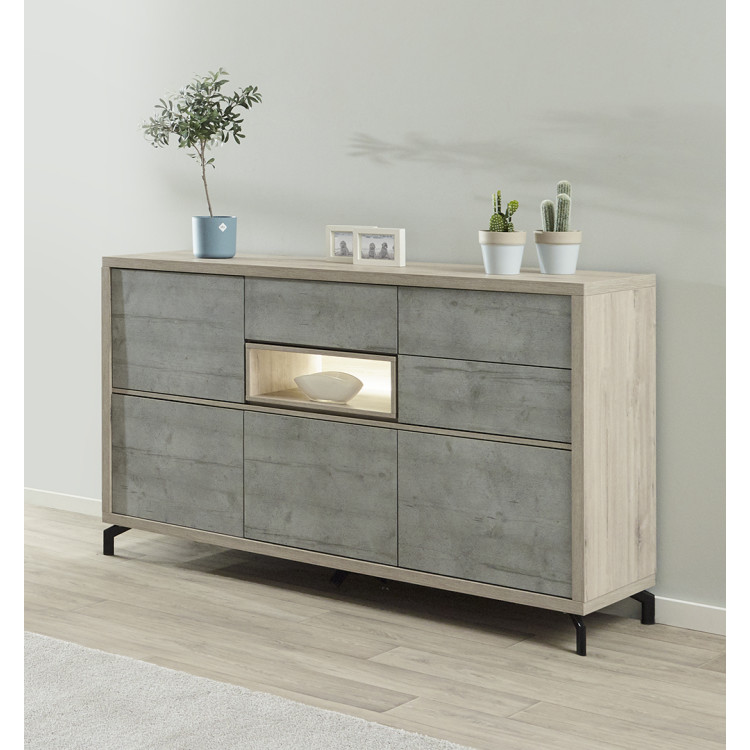 Buffet/bahut haut moderne 184 cm Jordano | Matelpro