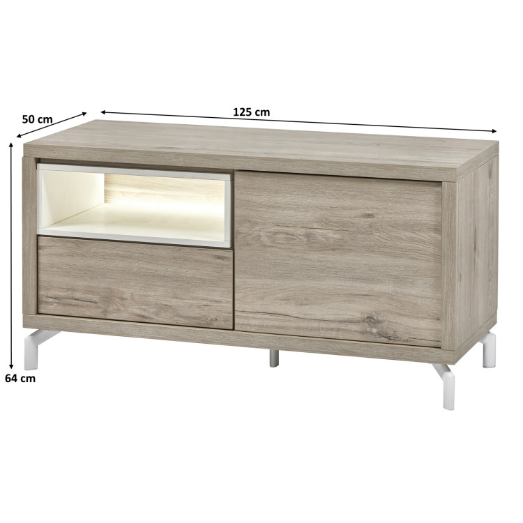 Buffet/bahut bas moderne 125 cm Jordano