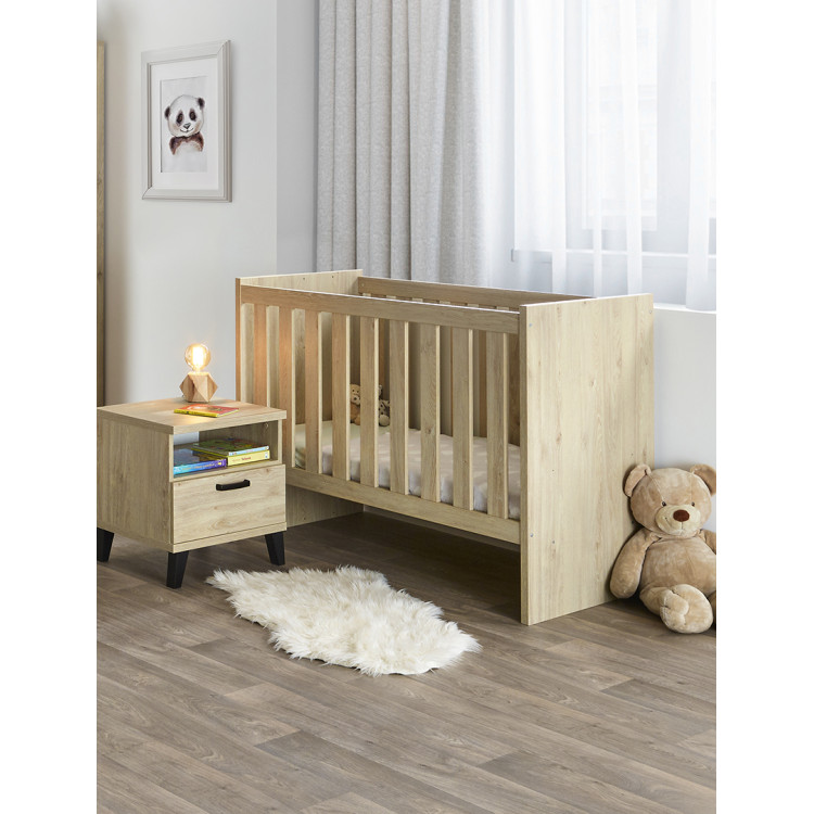 Lit bébé à barreaux évolutif contemporain Eloise