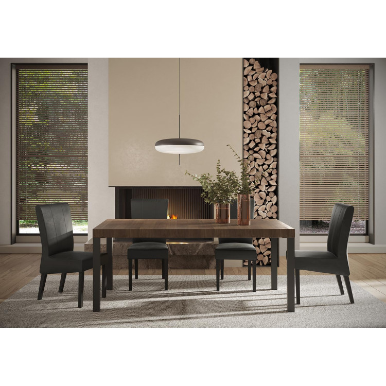 Table de salle à manger rectangulaire chêne mercure Evoria
