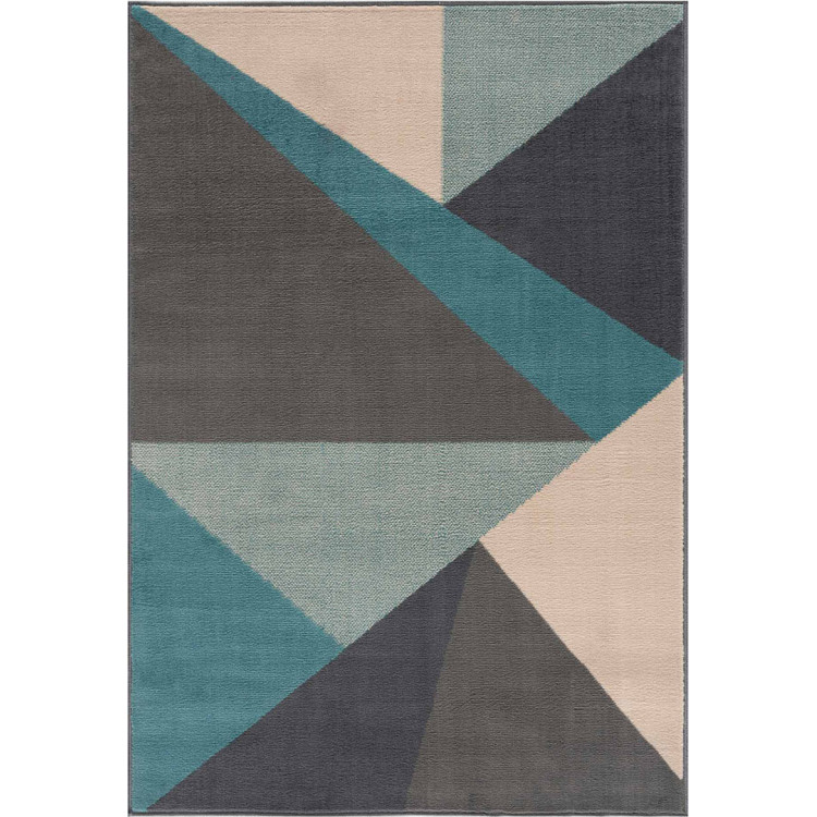 Tapis rectangle moderne pour salon à courtes mèches Jacala