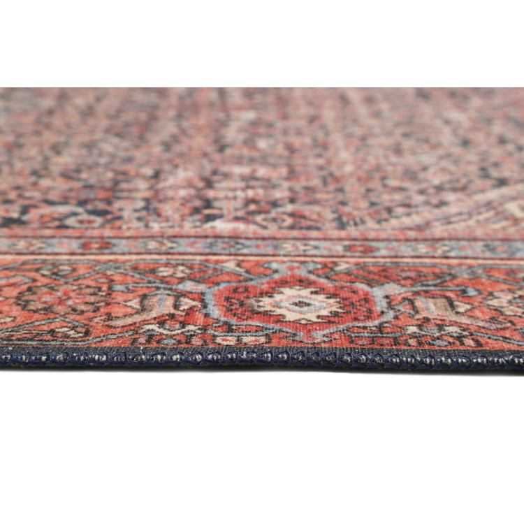Tapis oriental rouge à courtes mèches Flashback Wecon Home