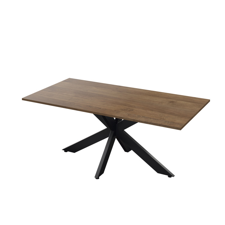 Table de salle à manger moderne mercure/noir Hyder