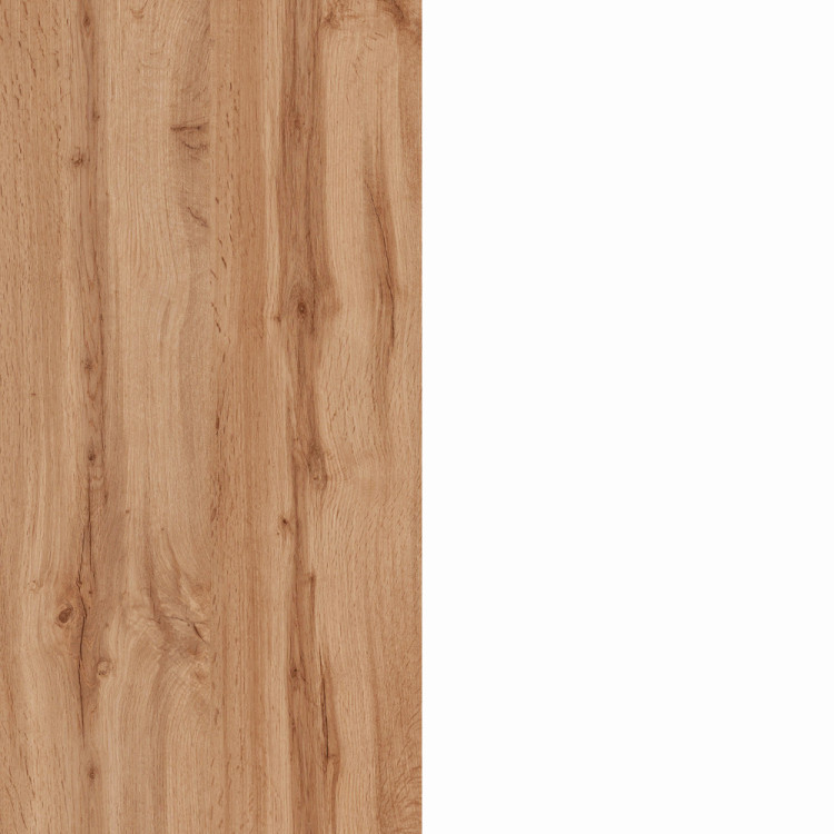 Meuble pour frigo encastrable 90 cm blanc/chêne wotan Solena