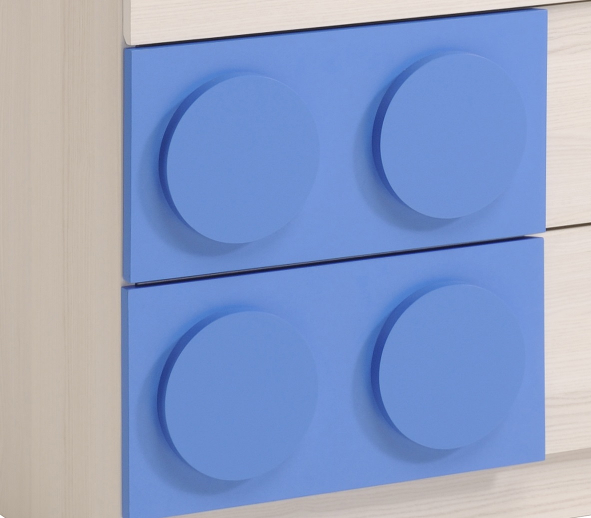 Commode enfant contemporaine 3 tiroirs coloris frêne Fabrick