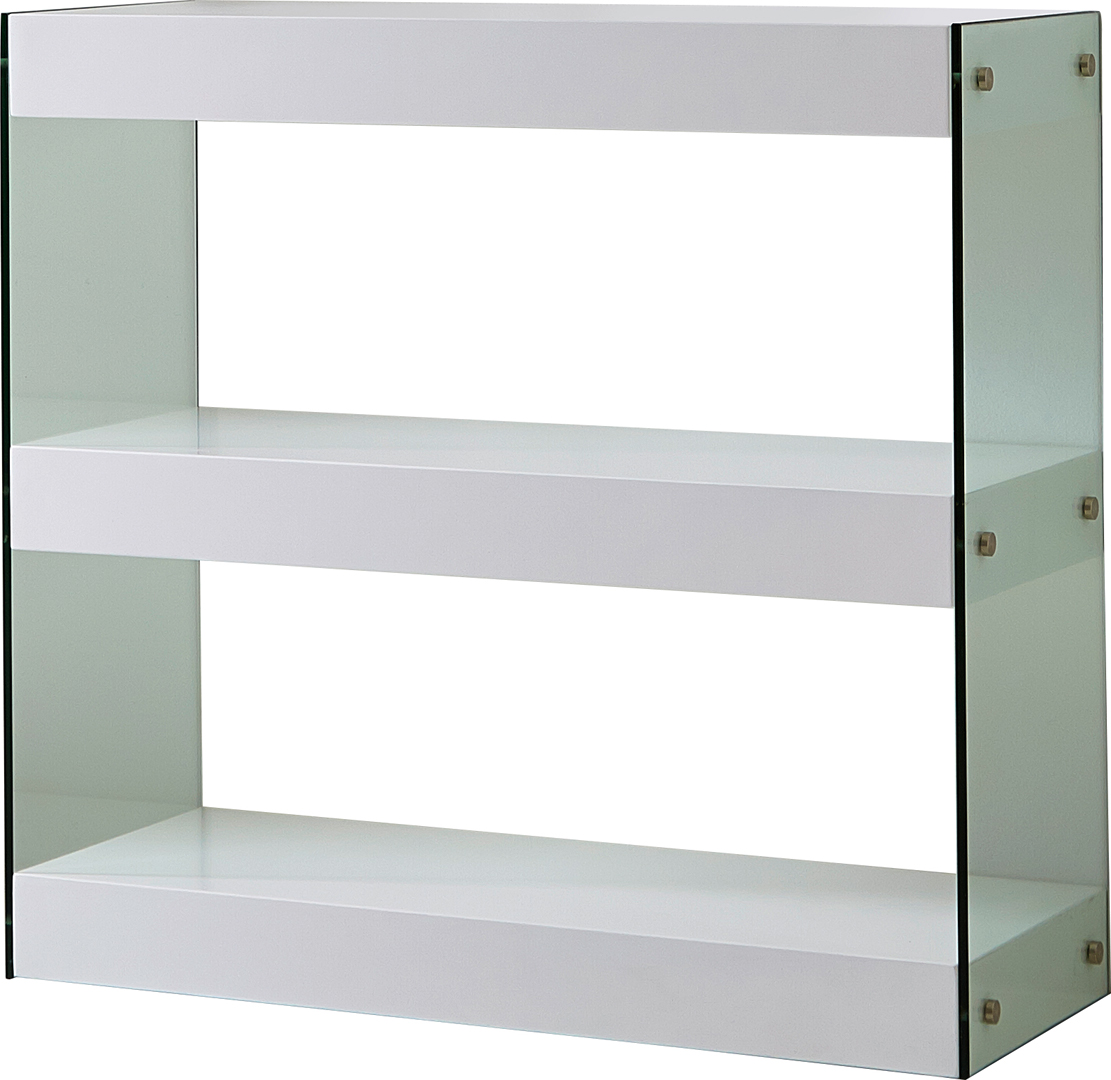 Vitrine design coloris blanc Rachelle II