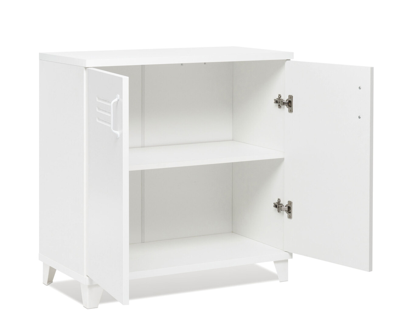 Meuble de rangement design 2 portes coloris blanc Fabrik