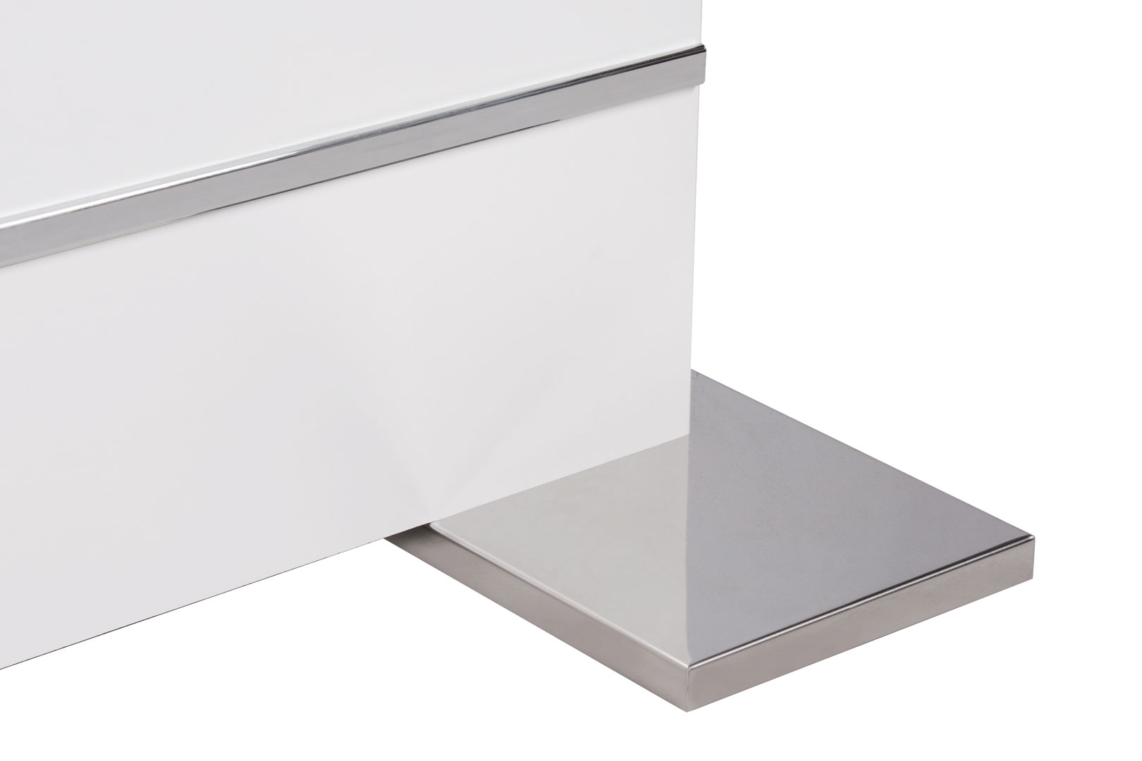 Table de salle à manger extensible design blanche Cyprien