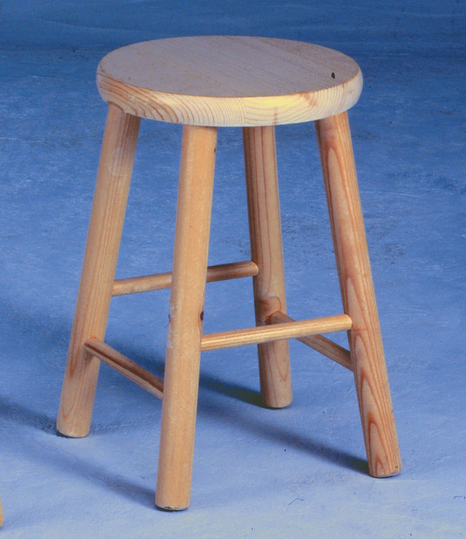 Tabouret en bois petit modèle (lot de 2) BILLY | Matelpro