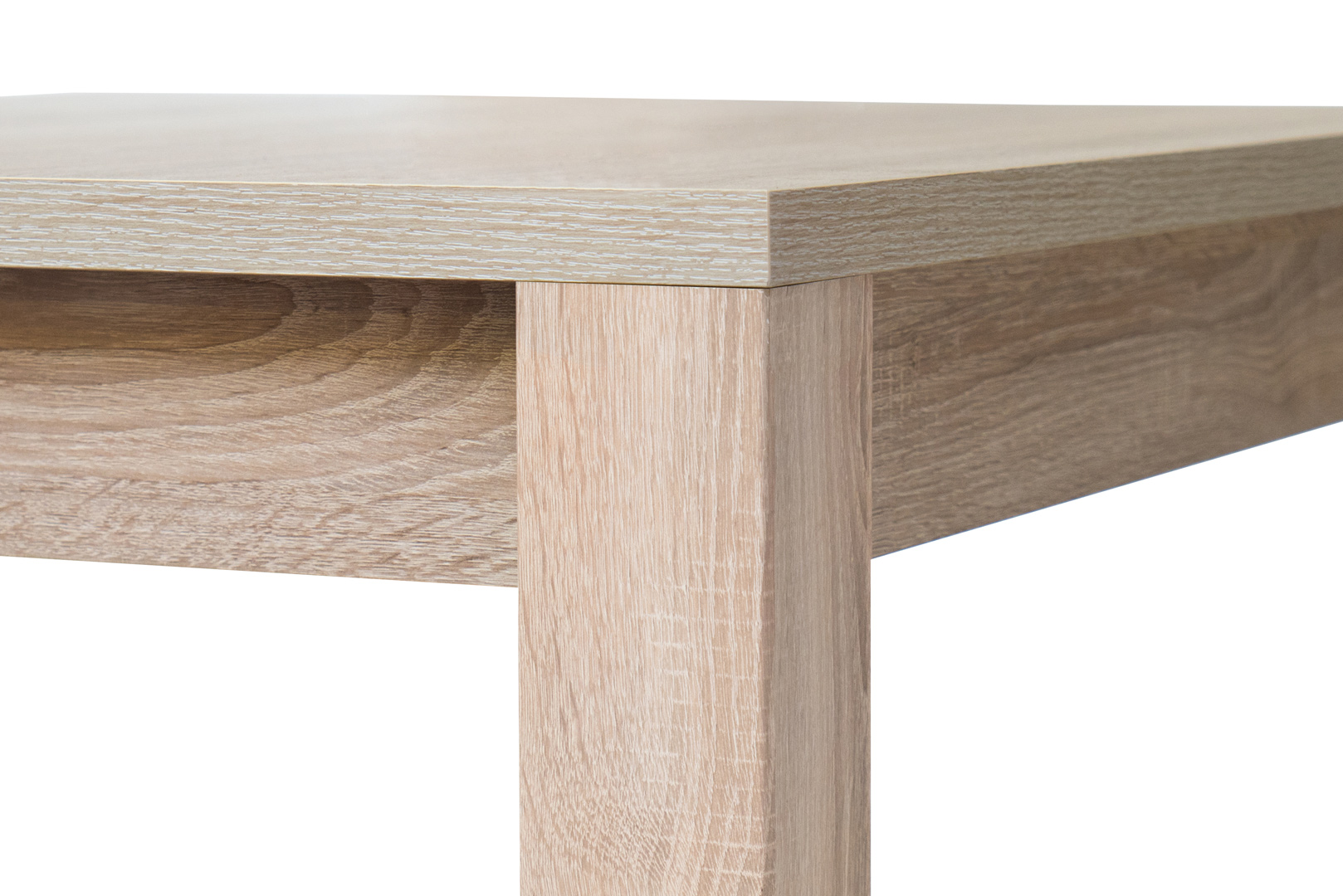 Table de salle à manger extensible contemporain chêne clair Nattie