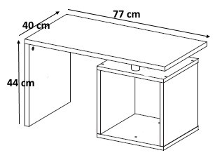 Table basse contemporaine blanche Shane