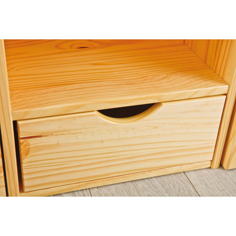 Lit enfant contemporain en pin massif naturel Star | Matelpro