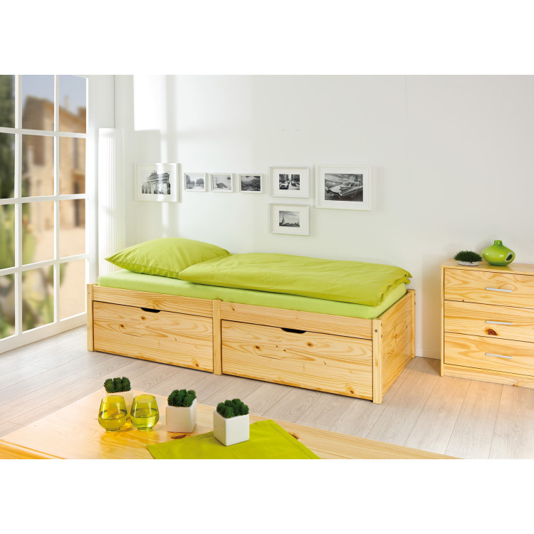 Lit enfant style en pin massif Lauriane