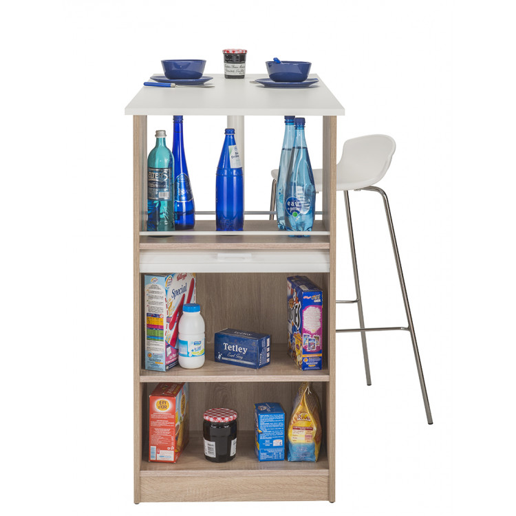 Table comptoir de cuisine contemporaine Rudie