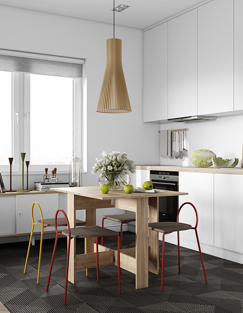 Table de cuisine pliante contemporaine Giroflee